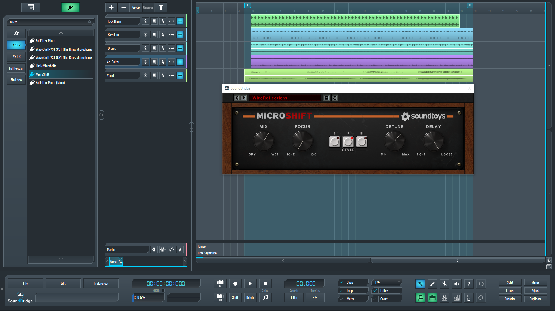 Widen Your Instruments with MicroShift by SoundToys